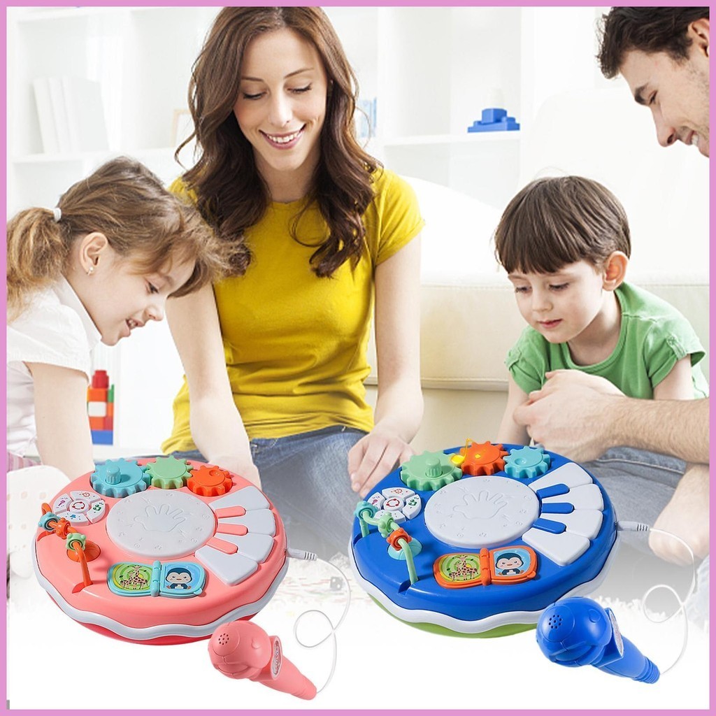 เด็กกลองไฟฟ้าของเล่น Interactive Clap กลองของเล่นดนตรี Interactive ...