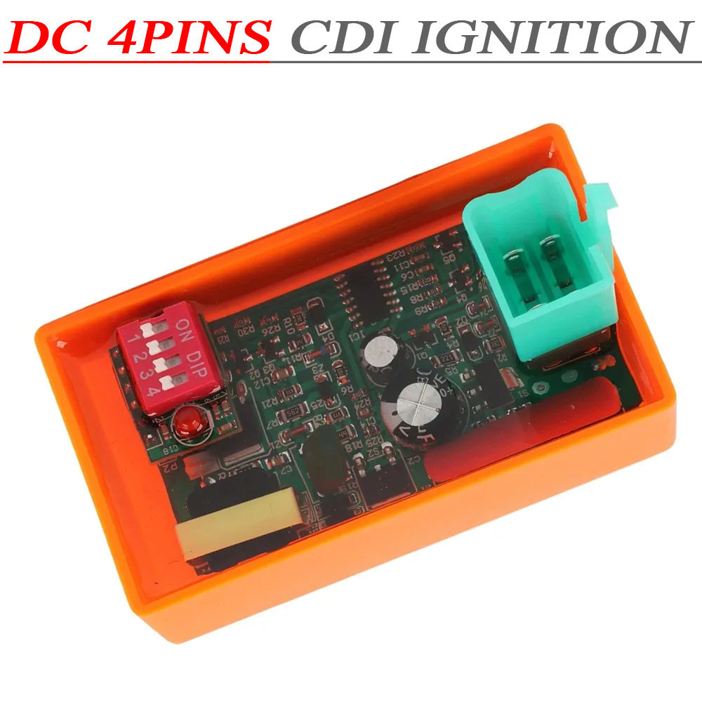 50CC แข่งรถ CDI 90cc 70cc 110cc DC 4หมุดกล่องจุดระเบิด CDI สำหรับเจ็ท ...