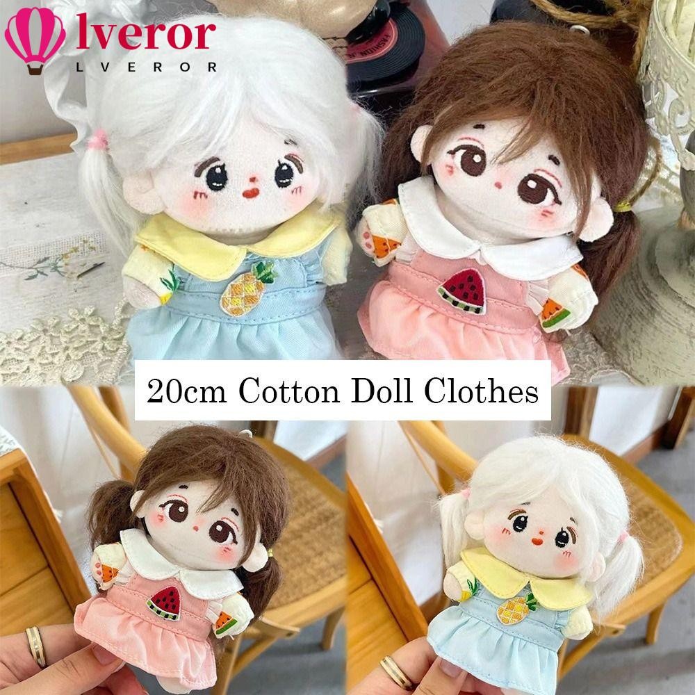 Lveror เสื้อผ้าตุ๊กตาผ้าฝ้าย 20 ซม., ชุดหลวมโลลิต้า DIY ตุ๊กตาชุดเจ้าหญิง, ของขวัญ Cos อุปกรณ์ ...