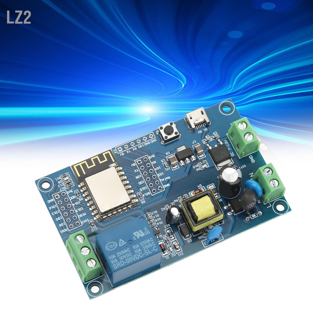 LZ2 โมดูลรีเลย์ 1 ช่องบอร์ดพัฒนา WiFi AC 90-250V DC 7-12V USB5V สำหรับ ...