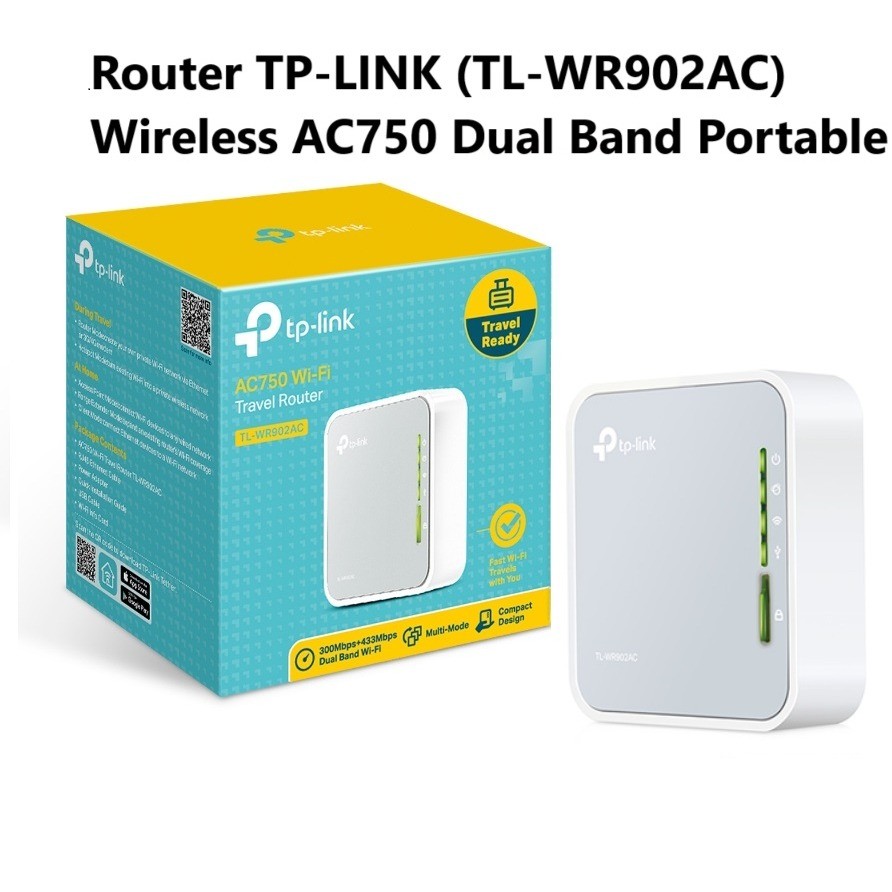 TP-LINK TL-WR902AC เร้าเตอร์ Router Wireless AC750 Dual Band Portable ...
