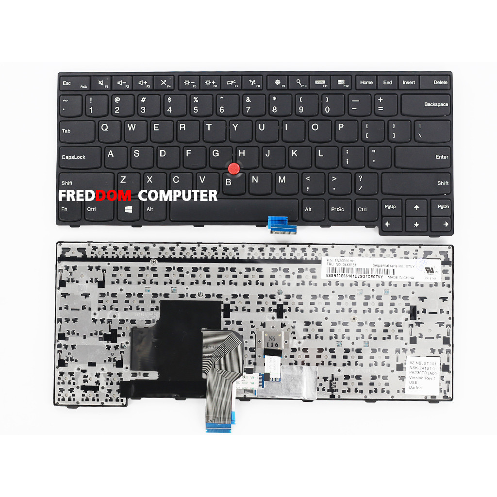 คีย์บอร์ด Lenovo THINKPAD E450 E455 E460 E465 W450 ไทย อังกฤษ KEYBOARD | Shopee Thailand