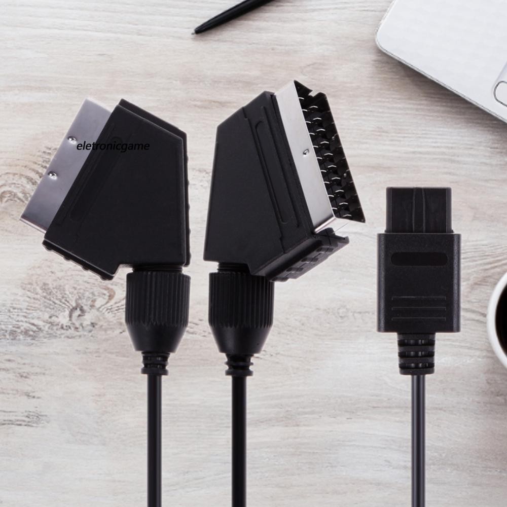 1.8m AV/TV Video Scart RGB Cable Gaming Euro Scart Plug สายวิดีโอ ...