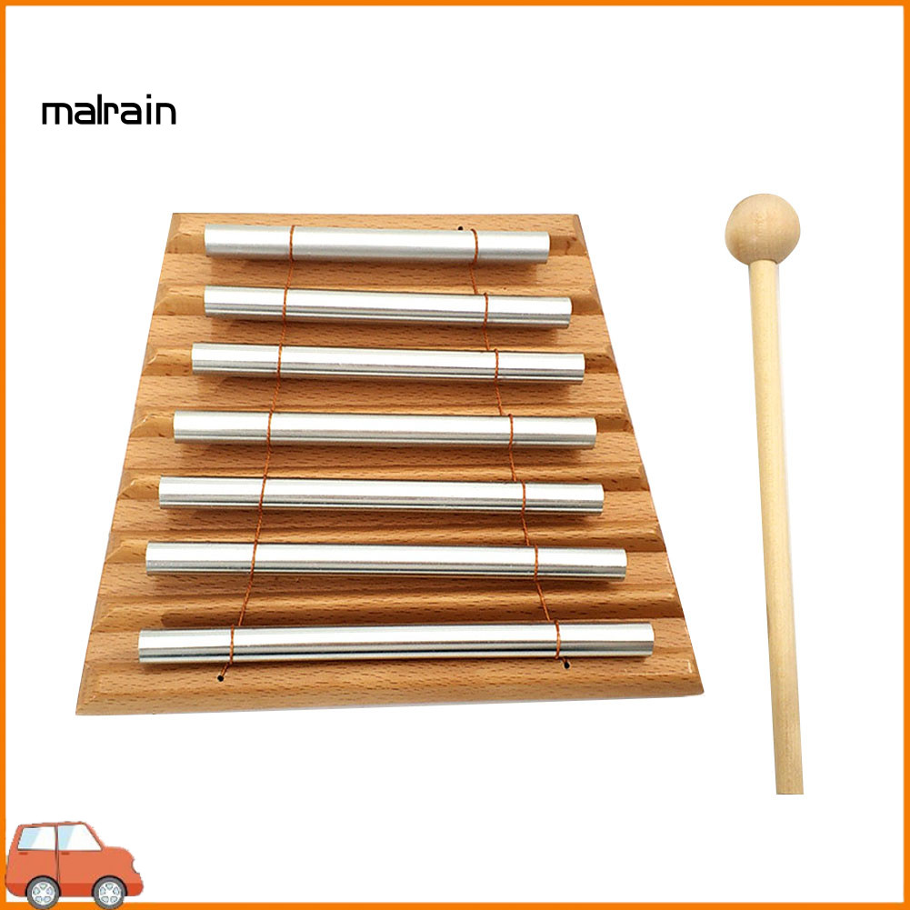 [Ma] ไม้ 7 โทนโต๊ะระฆัง Xylophone เครื่องเพอร์คัชชันเครื่องดนตรีเด็กของ ...