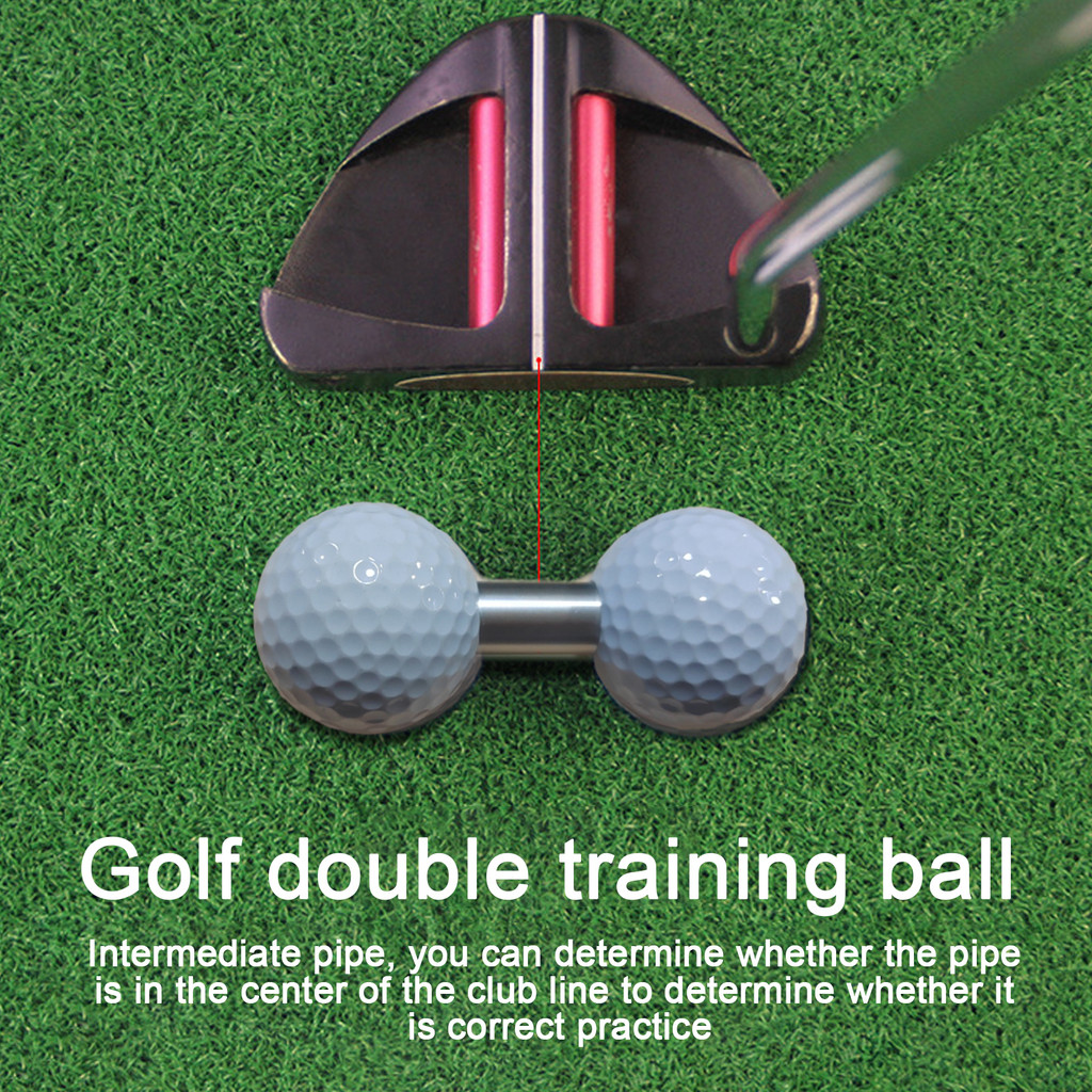 Nc-golf Practice Double Ball พร้อมหลอด Balance Putting Trainer Dual ...