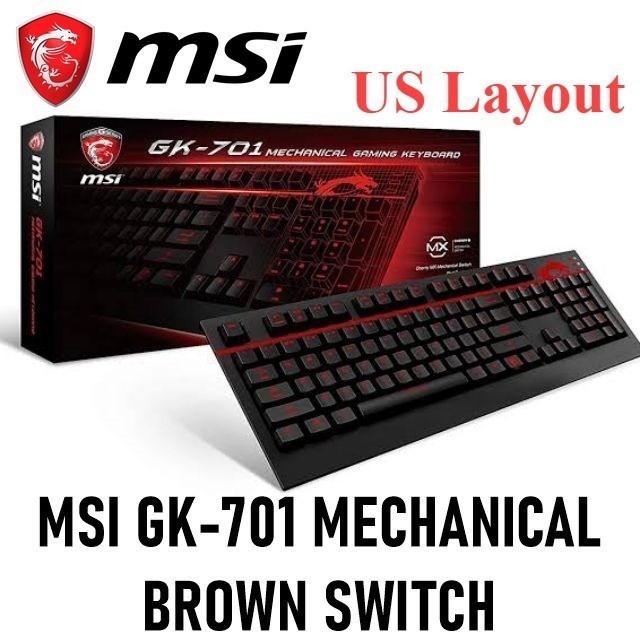 MSI GK-701 Mechanical RGB Keyboard (English ONLY) เป็น Layout คีย์ ...