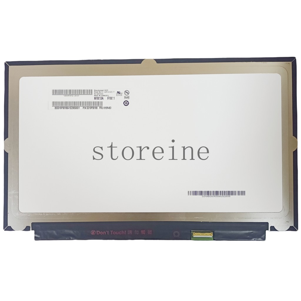 B140hak02.3 สําหรับ X1 คาร์บอน 6th 7th Gen หน้าจอสัมผัส 01ER483 14.0 ...