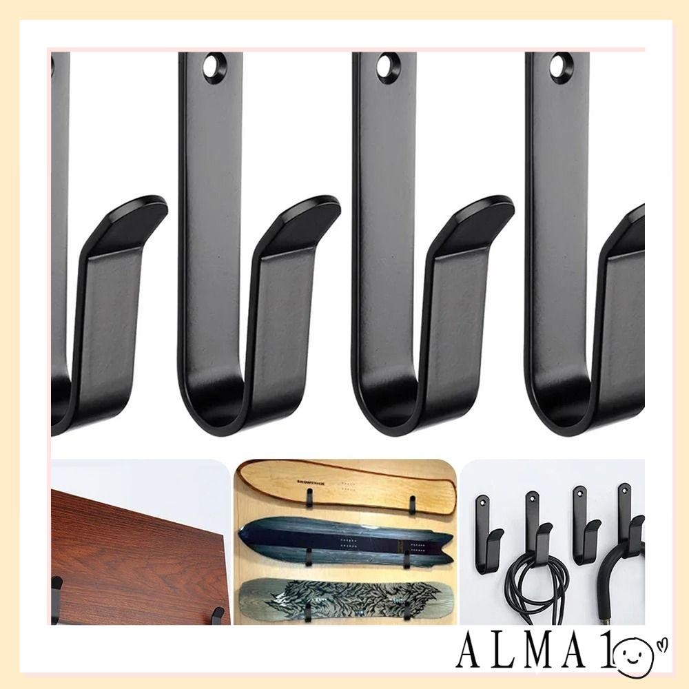 Alma 1/2 ชิ้นสโนว์บอร์ดตะขอเก็บ, Wall Rack Stand Wall Mount คลิปแขวน ...