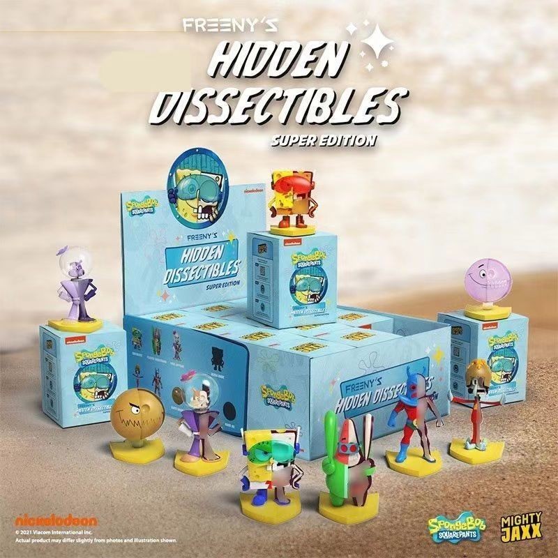 ของแท้ Mighty jaxx ครึ่งโครงกระดูก SpongeBob รุ่นที่สี่ Blind Box ...