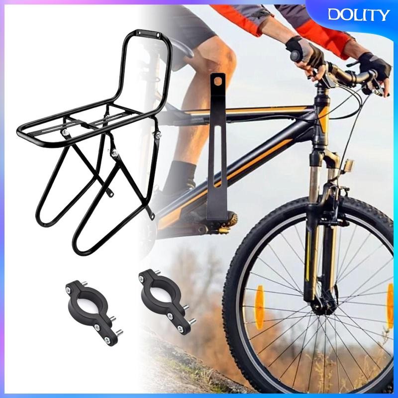 [dolity] Bike Front Carrier Rack Front Fork Rack Than 15kg, กระเป๋า ...