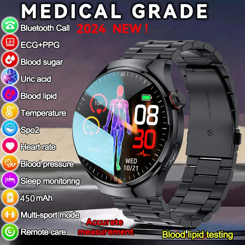 For Huawei GT4 PRO ECG+PPG Smart Watch Men AMOLED HD Screen uric acid ...