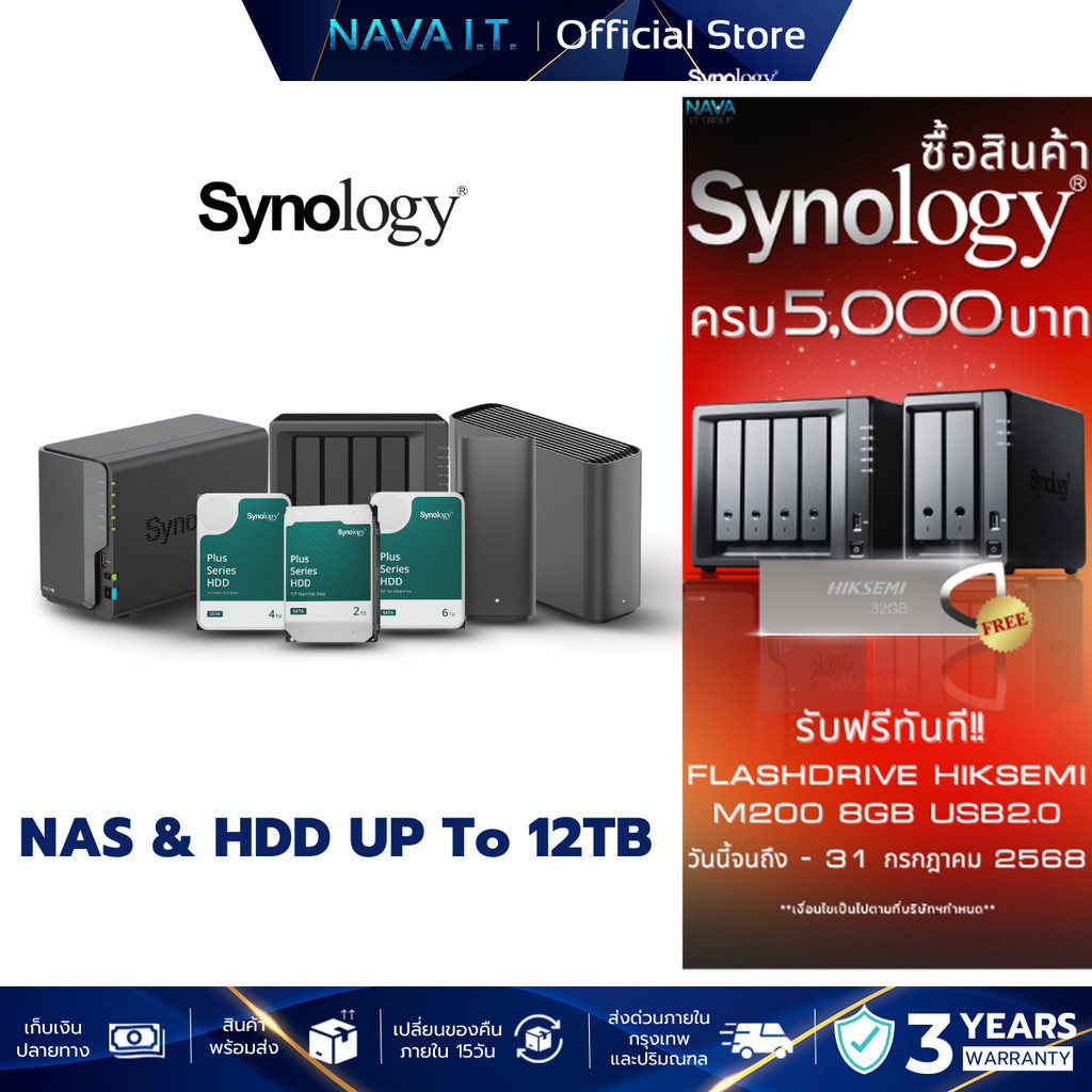SYNOLOGY Storage Solutions – NAS / HDD (อุปกรณ์จัดเก็บข้อมูลบนเครือข่าย ...