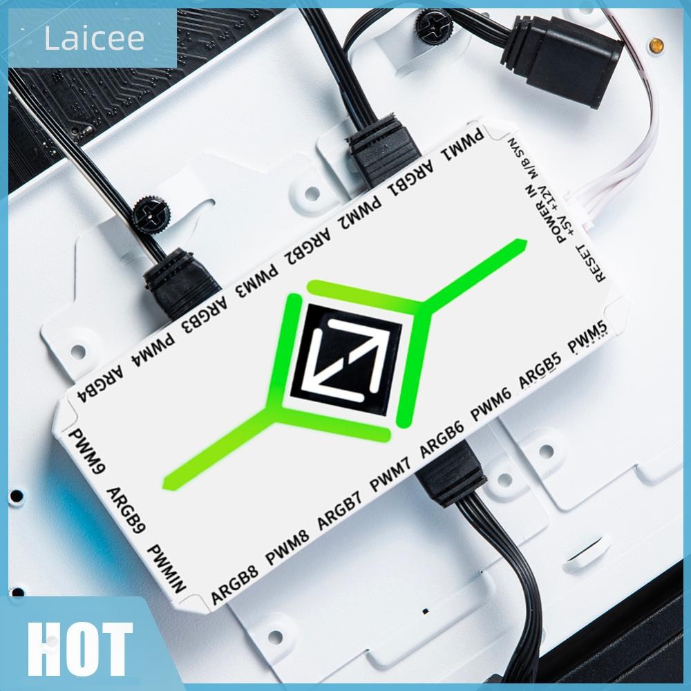 [Laicee.th] 1 ถึง 9 3 in 1 PWM ARGB Fan Hub Splitter PWM ฮับดูดแม่เหล็กพร้อมรีโมท | Shopee Thailand