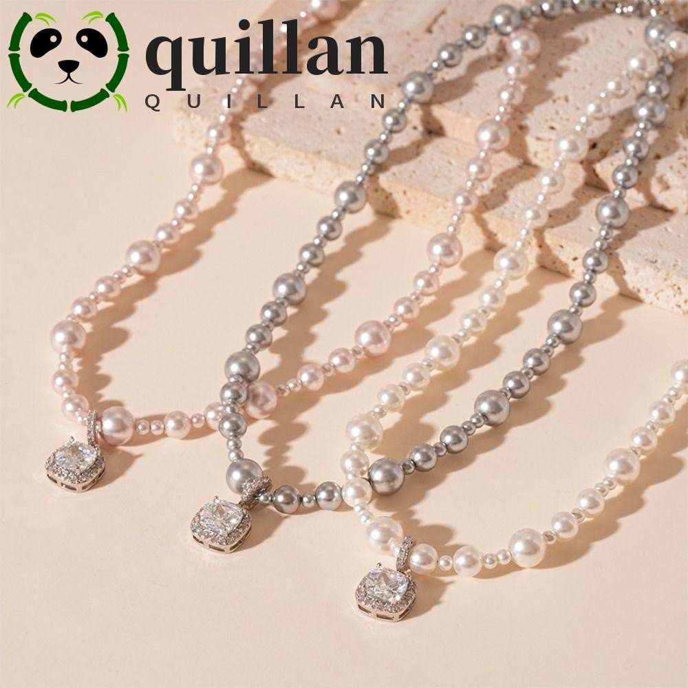 QUILLAN Choker เพอร์ลุกล่อม Cu Beads สไตล์ครีเอทีฟสำหรับงานแต่งงาน | Shopee Thailand