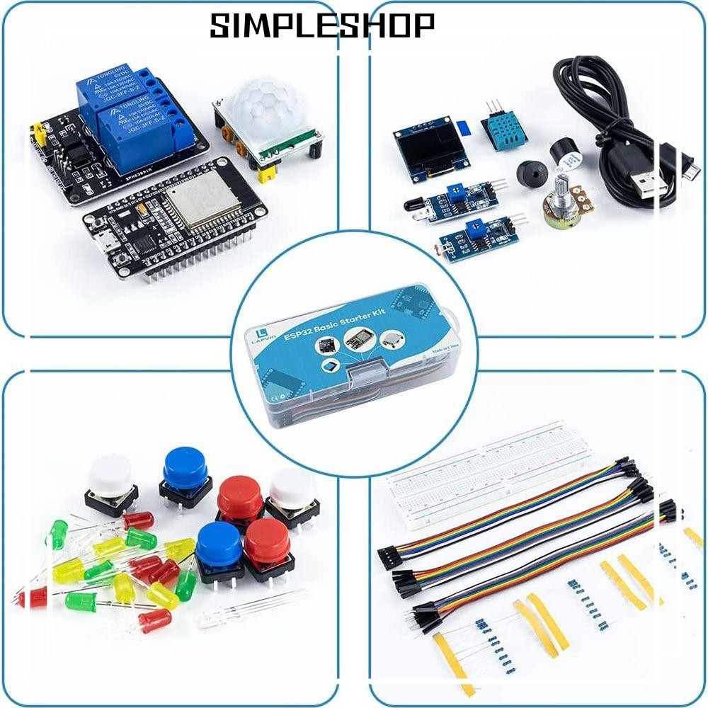 SIMPLESHOP ESP32 Starter Kit, DIY Standard Development Board Starter Kit, Professional พร้อม ...