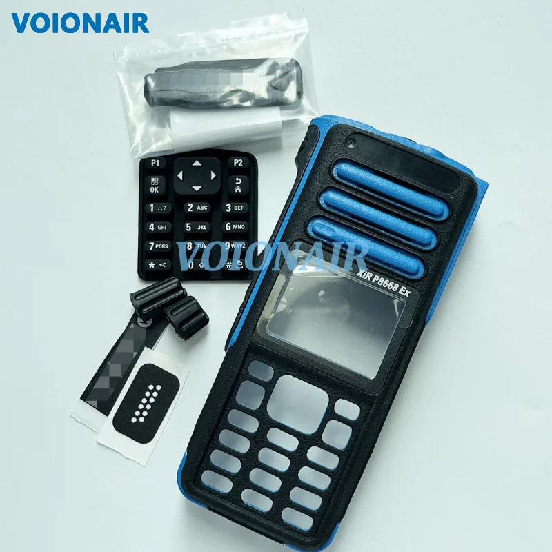 VOIONAIR เปลี่ยนฝาครอบด้านหน้าสําหรับวิทยุ Motorola XIR P8668EX วิทยุ ...