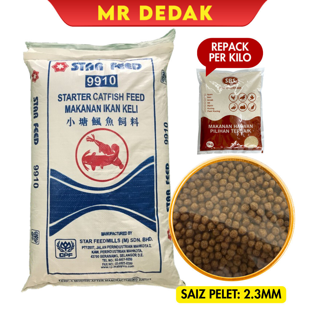 [REPACK] [10KG] [9910] PREMIUM QUALITY KELI FISH FOOD STARTER CATFISH ...