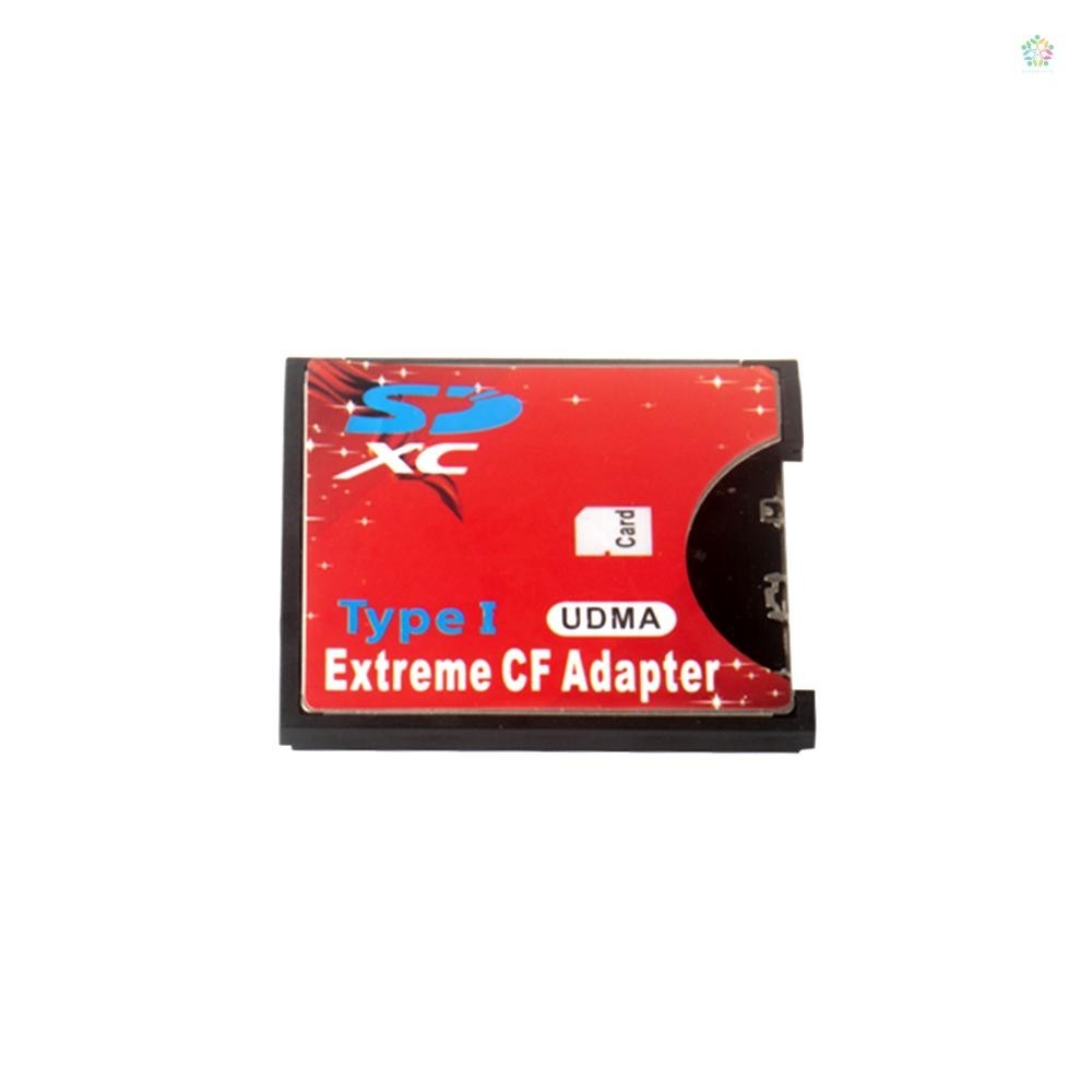 อะแดปเตอร์การ์ด SD เป็น CF SD เป็น Compact Flash Type I Card Converter ...