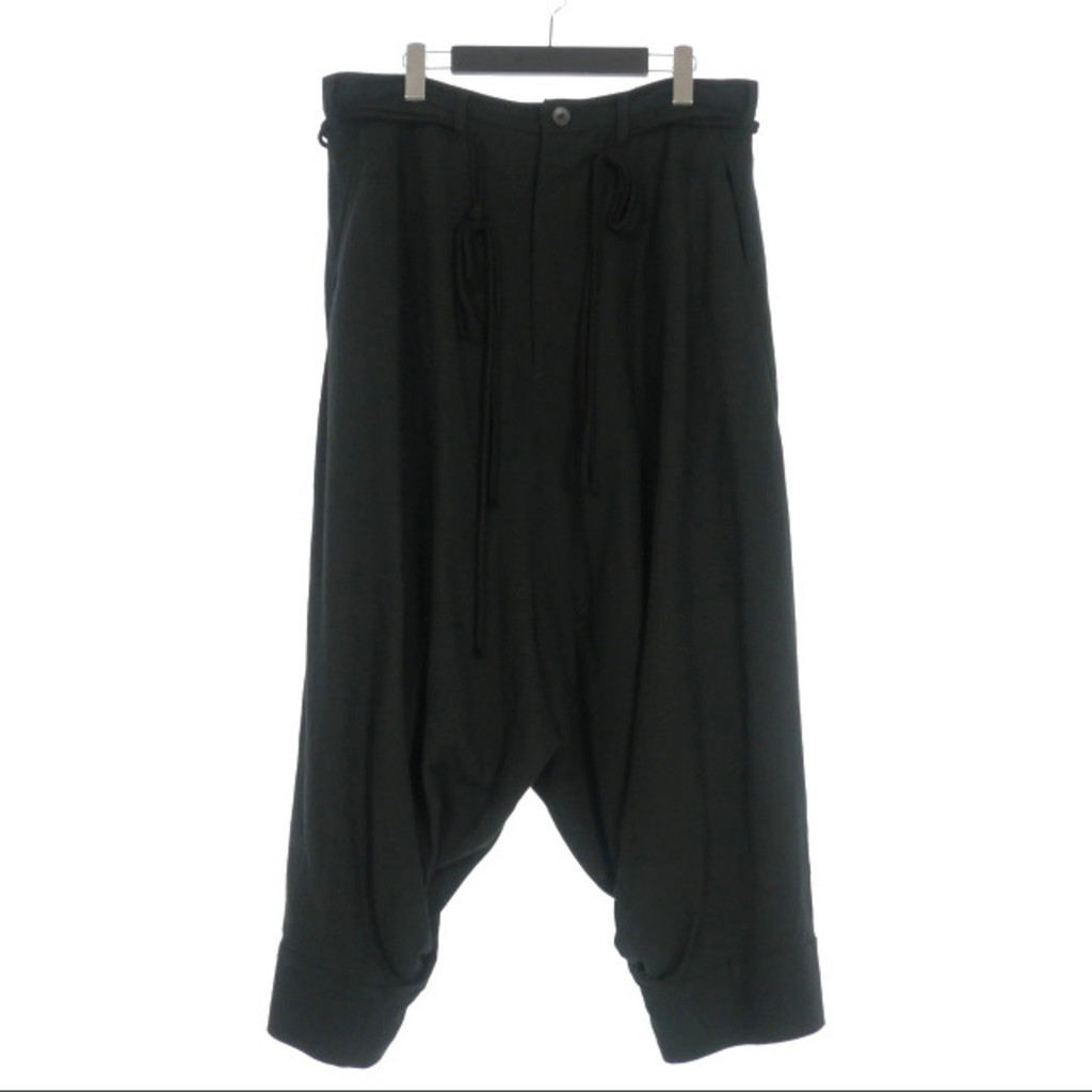 Julius 20SS DROP CROTCH SARUEL LINEN SHORTS 3 BLACK ส่งตรงจากญี่ปุ่น ...