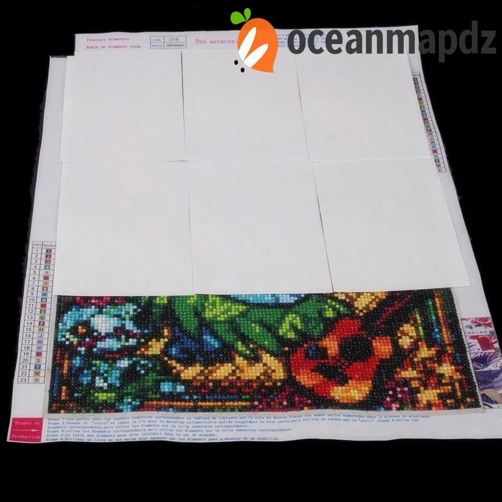 Oceanmapdz กระดาษปล่อยภาพวาดเพชร 5D อุปกรณ์ปักครอสติชสองด้านไม่ติด DIY | Shopee Thailand
