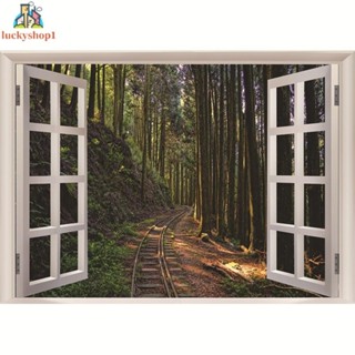 【shopee】3D Fake Window Sticker Nurseries Offices Adds Depth And Visual ...