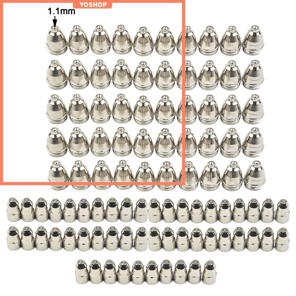 Ybp 100 ชิ้น P80 พลาสม่าอิเล็กโทรดเคล็ดลับหัวฉีด 1.5 มม.เครื่องตัดไฟฉายสําหรับ Air Plasma ตัด ...