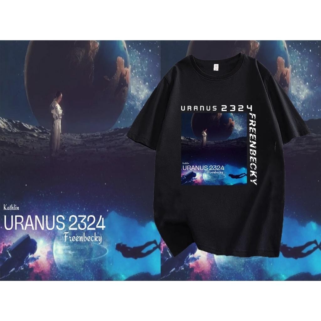 เสื้อเชิ้ตแขนสั้น Uranus 2324 FreenBecky พิมพ์ลายโปสเตอร์ ผ้าฝ้าย แขนสั้น สีขาวสำหรับผู้ชายและ ...