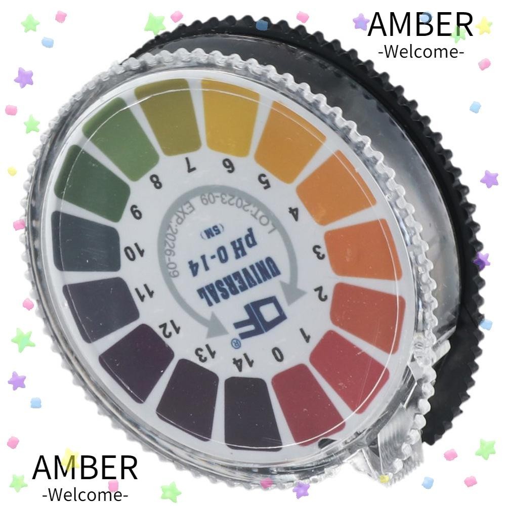 Amber 1/2 ม้วน PH Test Paper Strip roll, 5 M/ม้วน PH 0-14 กระดาษทดสอบ ...