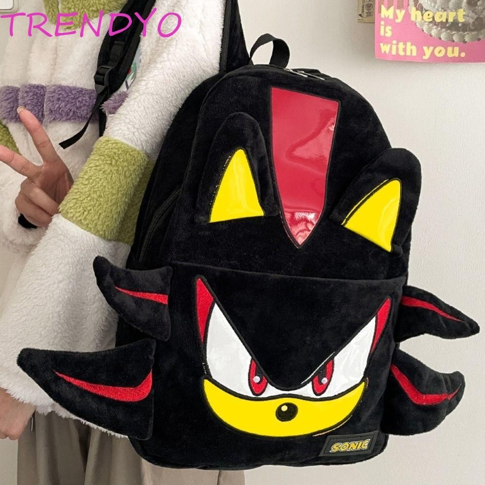 Trendyo Sonic Shadow Backpack,ความจุสูงเกมอะนิเมะHedgehogกระเป๋า ...