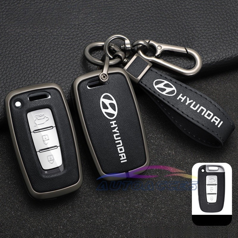รถ REMOTE Key Case สำหรับ Hyundai Solaris HB20 Veloster SR ix35 Accent Elantra I30 Kia Rio Forte ...