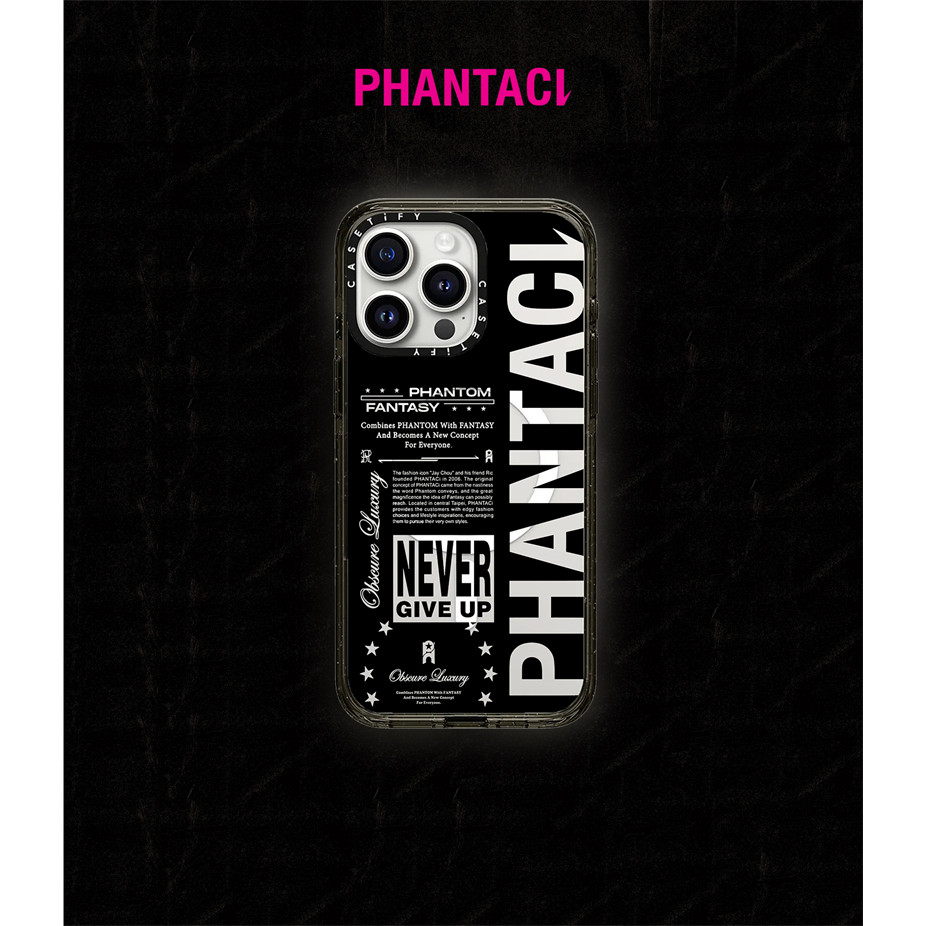 Casetify X PHANTACi หนังสือพิมพ์กรณีผลกระทบแม่เหล็กดูด Hard อะคริลิคกลับ TPU Edge สําหรับ Apple ...