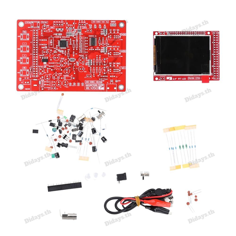 Dso138 Digital Oscilloscope 2.4 นิ้ว TFT Digital Oscilloscope Kit ...
