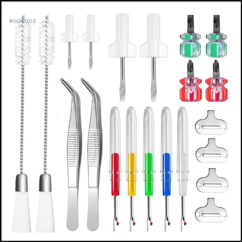 Wow 21 ชิ้นมัลติฟังก์ชั่จักรเย็บผ้าชุดอุปกรณ์เสริมประกอบด้วย Tweezer ...