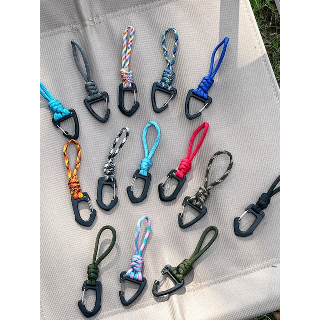 [G-Plus Studio] Seven-Core Key Lanyard Anti-Lost Outdoor Camping Multi-Function Buckle ใหม่ ...