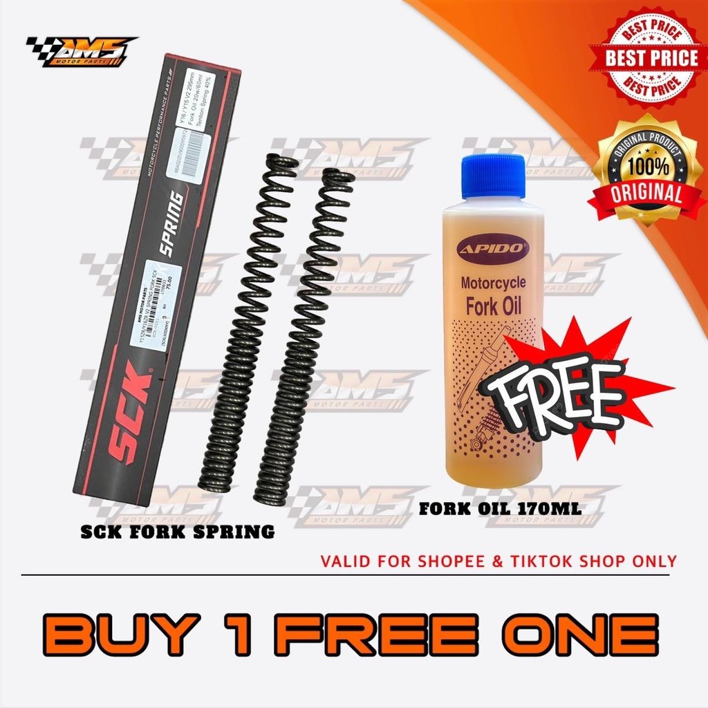 Yamaha / HONDA / SYM SCK SPRING FORK PERFORMANCE (ฟรีน้ํามัน FORK ...