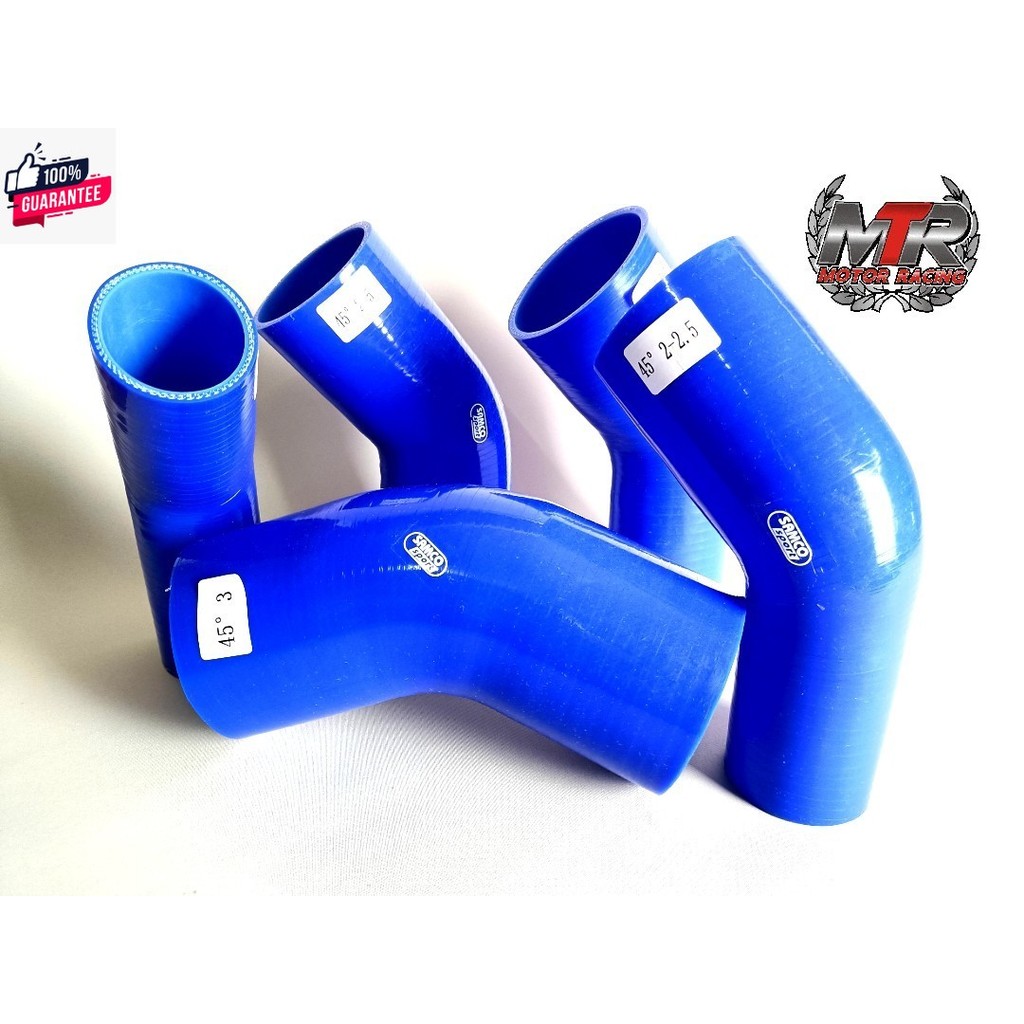 ท่อยางซิลิโคน samco ท่องอ45° วัสดุเนื้อซิลิโคนแท้ผ้าใหนา 3 ชั้นเนื้อเหนียวทนความร้อนสูง มีสินค้า ...