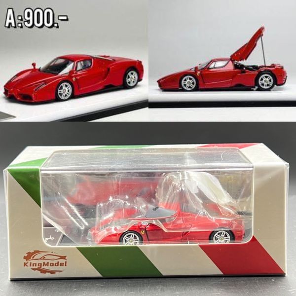 KING MODEL 1:64 Enzo diecast model. Red standard version | Shopee Thailand