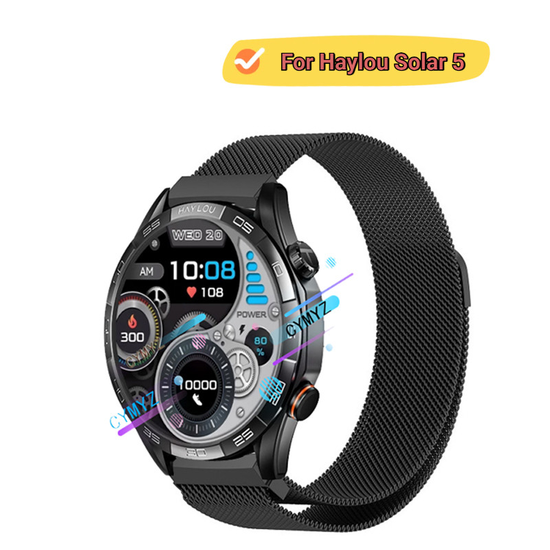 Haylou Solar 5 strap สายโลหะ Haylou Solar 5 สายสมาร์ทวอทช์ สายรัดข้อมือ ...
