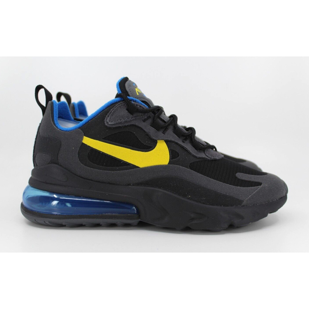 Nike Air Max 270 React Black Tour Yellow Dark Grey DA1511-001 ใหม่ ...