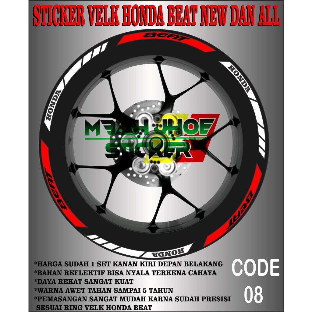 สติ๊กเกอร์ BEAT VELK, สติ๊กเกอร์ตัด VELK BEAT, SLIST VELK HONDA BEAT ...