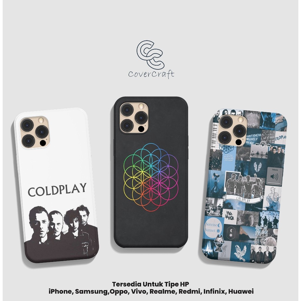 Hp Covercraft Coldplay ภาพวาด Soft Case / Case ALL TYPE - (ใช้ได้กับมือ ...