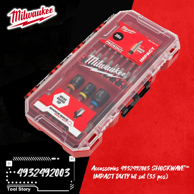 Milwaukee - ชุดดอกไขควงและหัวบล็อกแม่เหล็ก 35 ชิ้น รุ่น 4932492003 ...