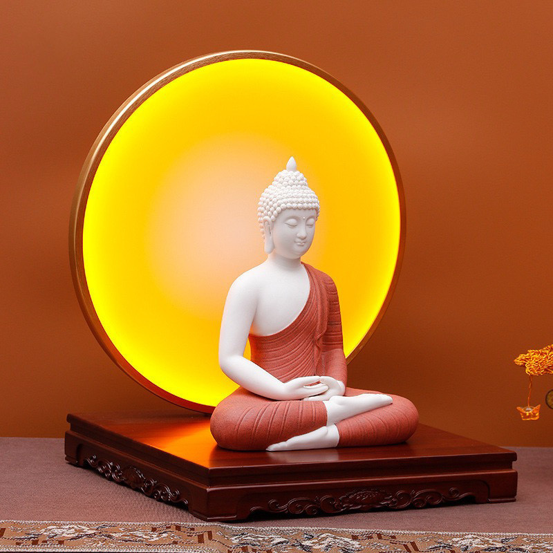 เอสจีร้อน พื้นหลังพระพุทธรูป Light Backlight Buddha Hall Backlight ...