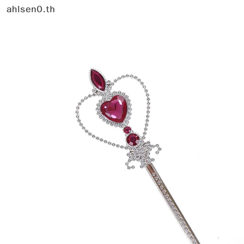 Ahlsen0 1 ชุดคริสตัลสาว Tiara Crown Princess Crown + Magic Wand หญิง ...
