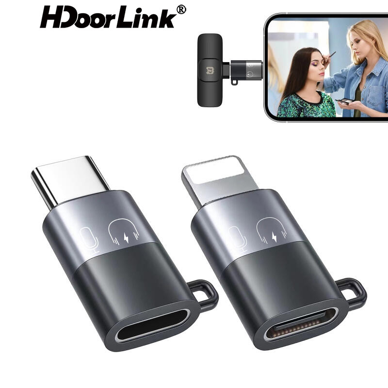 Hdoorlink USB TYPE C ถึง ios OTG อะแดปเตอร์ 8 พินสําหรับ ios 15 14 13 ...