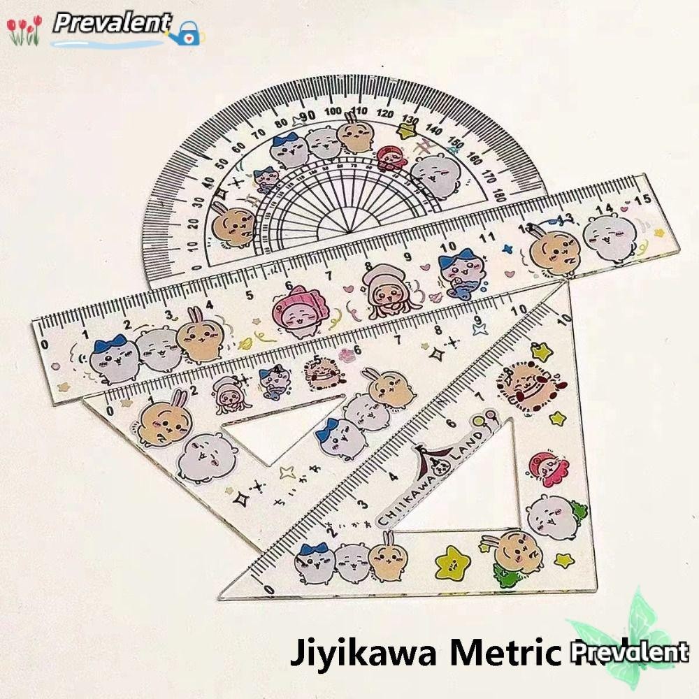 Preva 1 ชุดไม้บรรทัดเมตริก, Chikawa Jiyikawa พลาสติกวัดเกินไป, การ์ตูน ...