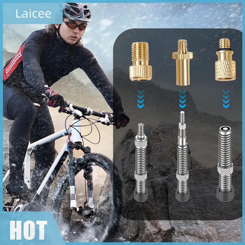 [Laicee.th] ชุดอะแดปเตอร์วาล์วจักรยานชุดอะแดปเตอร์ปั๊มยางแบบพกพา Inflator อุปกรณ์เสริมปั๊ม ...