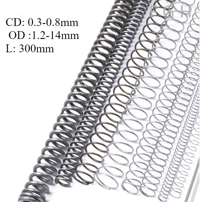[FGHYT-1-y] สปริงกด-สปริงดัน ขนาด สแตนเลส 304 (เส้นผ่าศูนย์กลางสายไฟ 0. ...