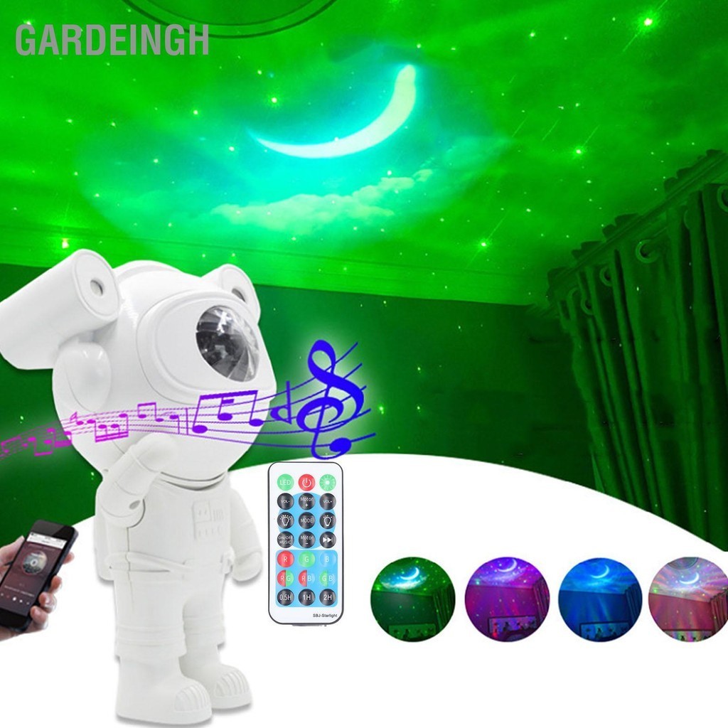 GardeingH Spaceman รีโมทคอนโทรลโปรเจคเตอร์ 84 Light Effects BT ลำโพงจับ ...