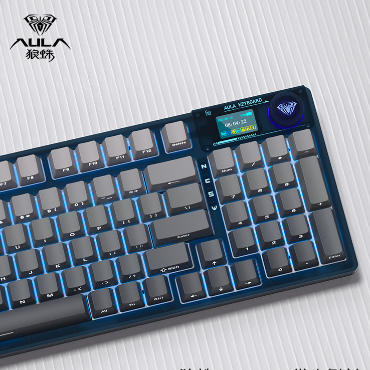 Aula F98Pro V2 สามโหมด 2.4G ไร้สายบลูทูธไร้สายที่กําหนดเอง Hot Swap คีย์บอร์ดแบบกลไก South LED ...